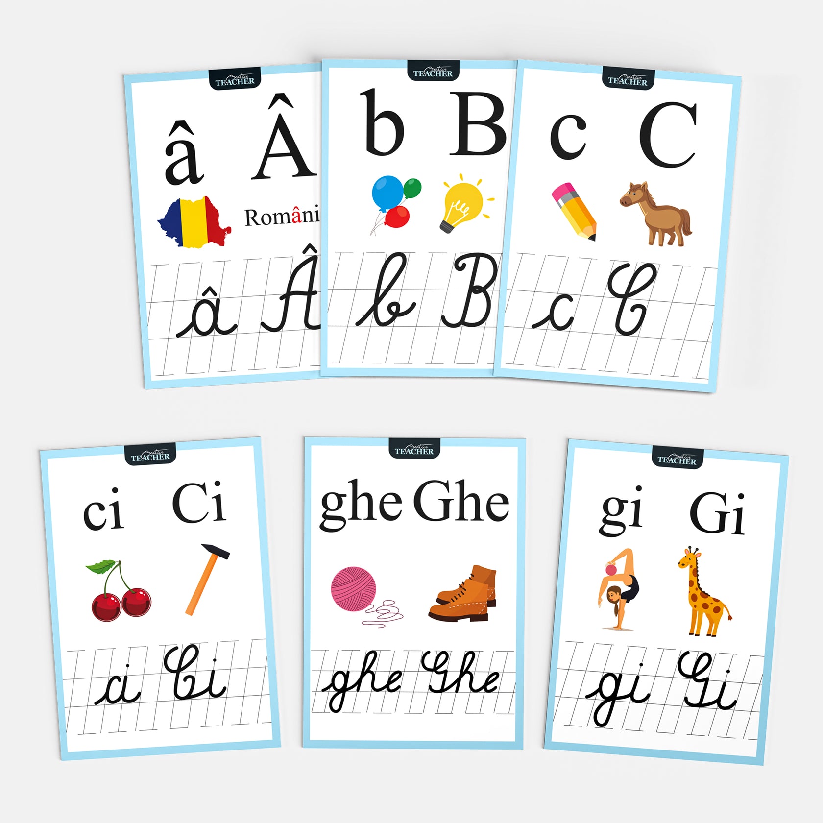 Alfabetul limbii române cu grupurile de litere - Clasa I – Creative Teacher