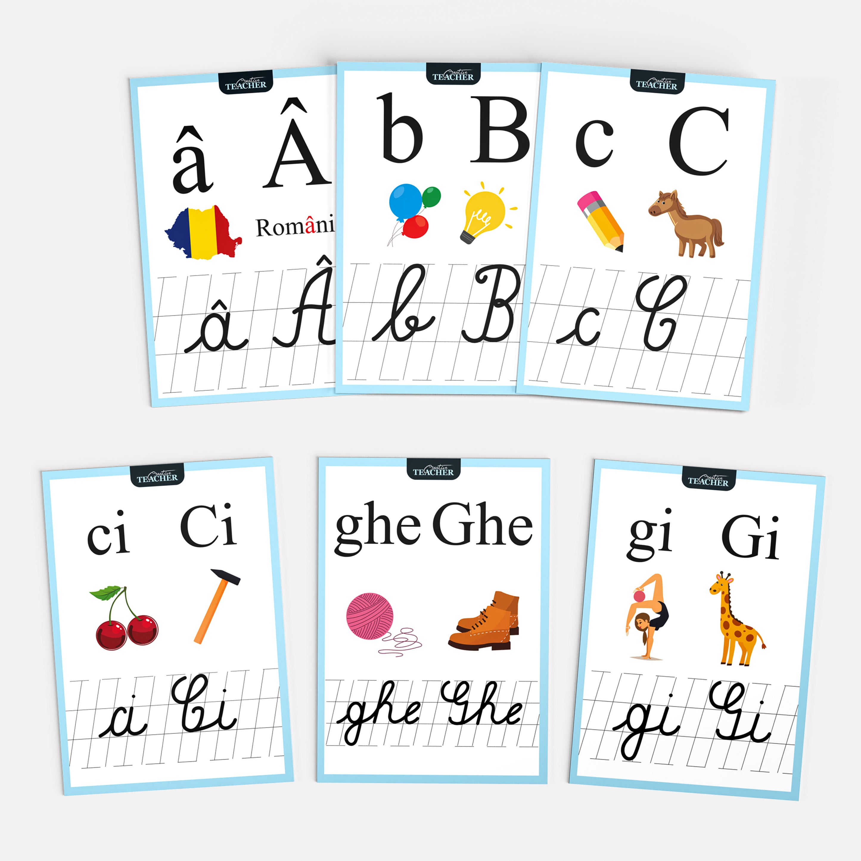 Alfabetul limbii române cu grupurile de litere - Clasa I – Creative Teacher